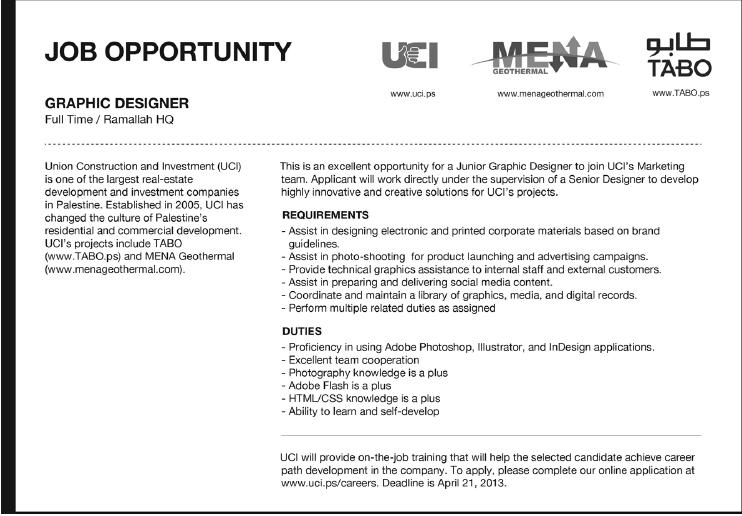 UCI: Graphic Designer | Career Unit